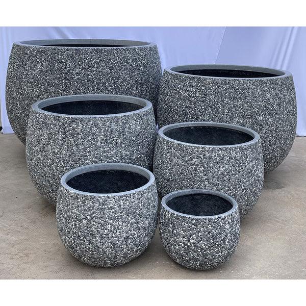 Modstone Mega Belly Pot - Dark Grey Pebble – iPave